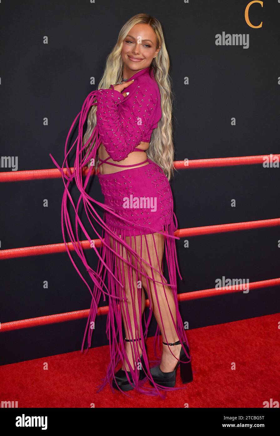 Liv Morgan attends the premiere of "The Iron Claw," Monday, Dec. 11 ...