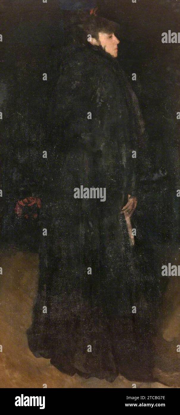 Whistler - Harmony in Black Miss Ethel Philip, c.1894–1896, GLAHA 46319 ...