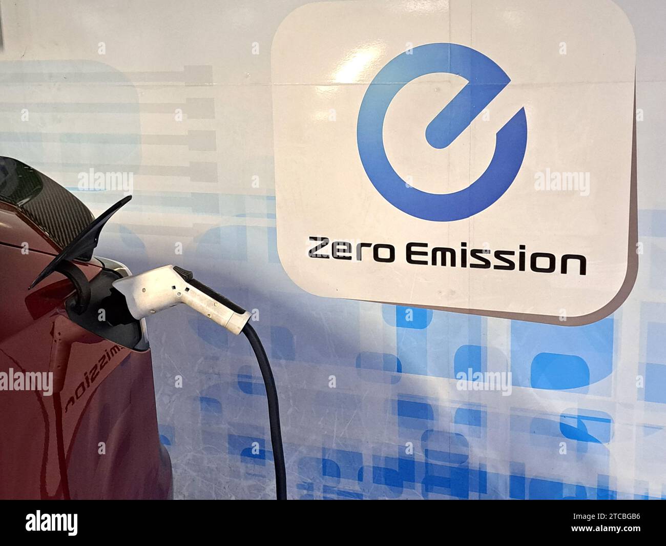 Mexico City, Mexico - September 6, 2023: BMW and Nissan add charging points for electric and ...