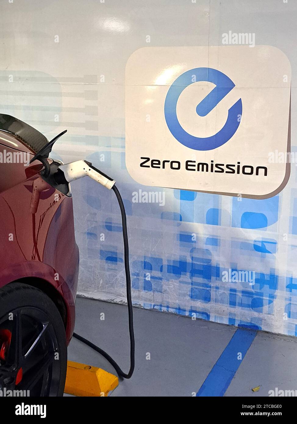 Mexico City, Mexico - September 6, 2023: BMW and Nissan add charging points for electric and ...