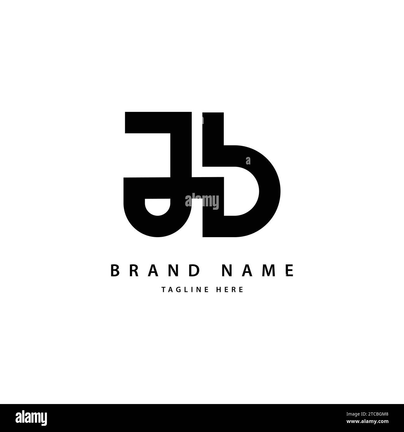 Jb vector logo design alphabet template style Stock Vector Image & Art - Alamy