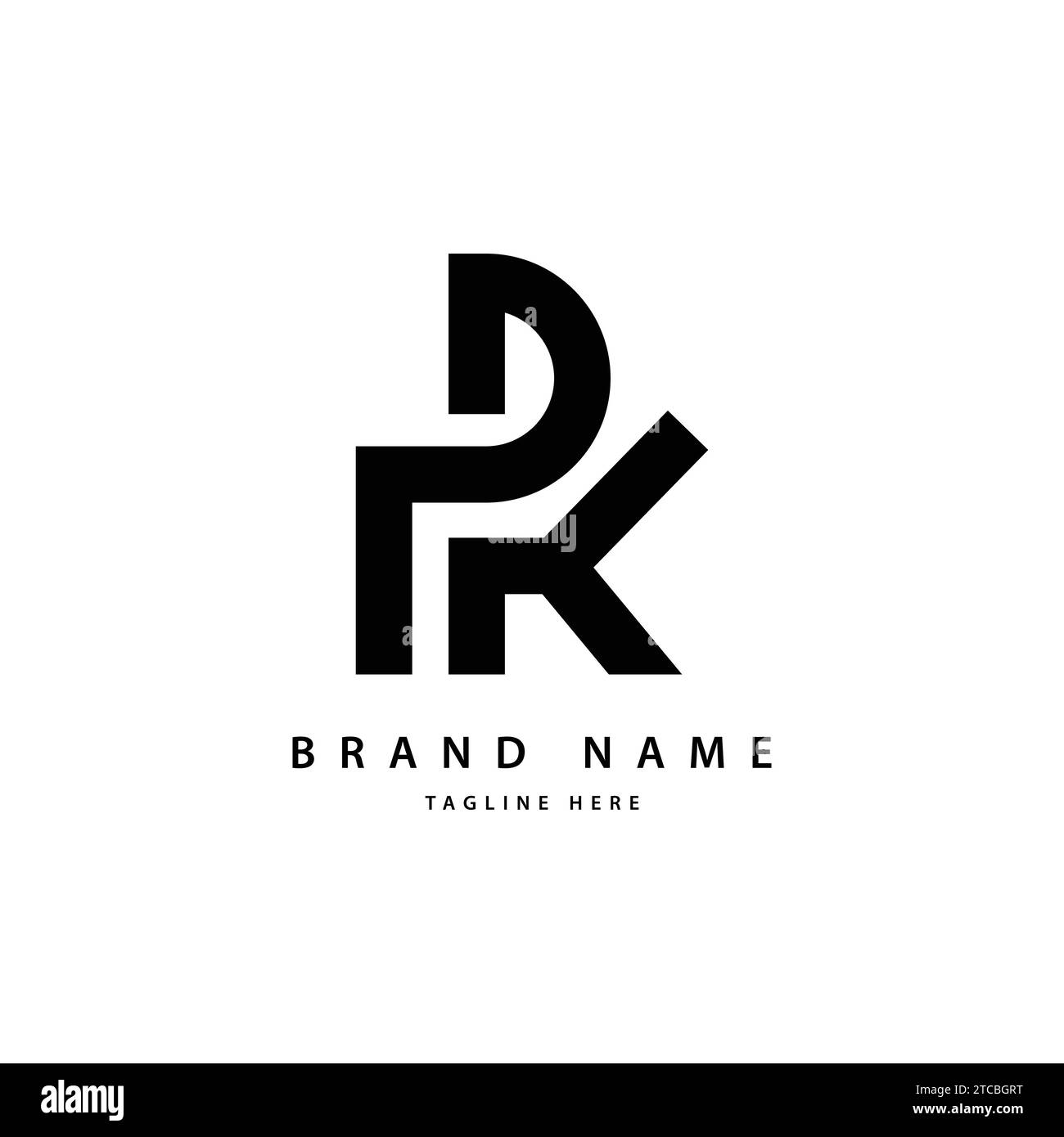 PK vector logo design alphabet template style Stock Vector Image & Art ...