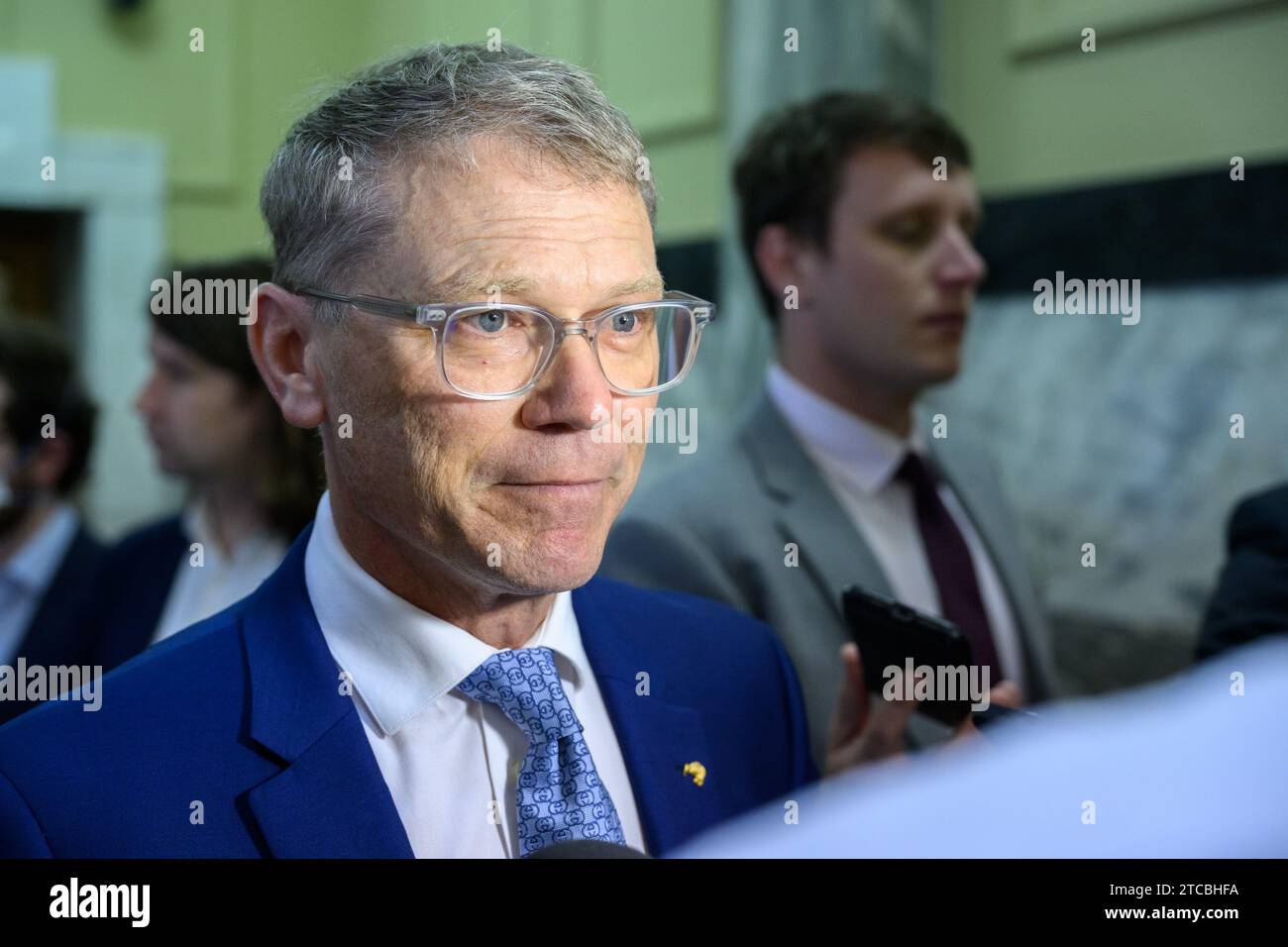 Wellington, New Zealand. 12th Dec, 2023. Minister of Justice Paul ...
