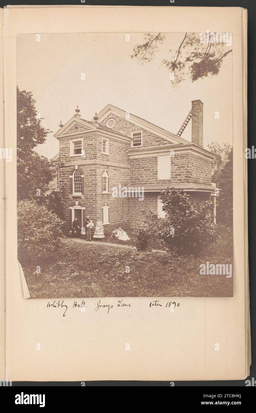 Whitby Hall, Grays Lane, taken 1870 Stock Photo - Alamy