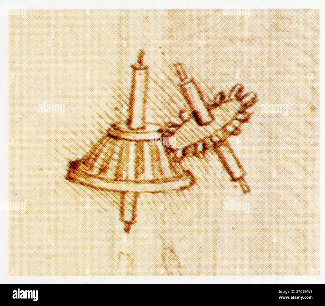 Leonardo da Vinci.1452-1519.La roue dentée dans la transmission du ...