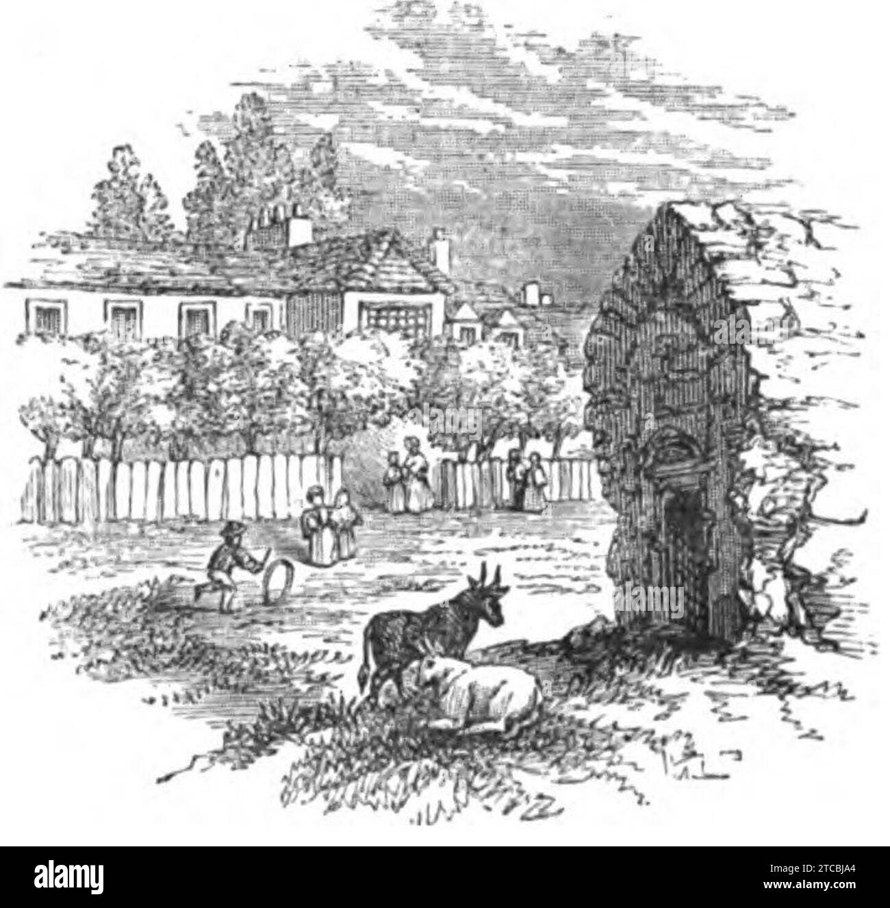 White Conduit House, 1827 (Robert Chambers, p.73, 1832) - Copy Stock ...