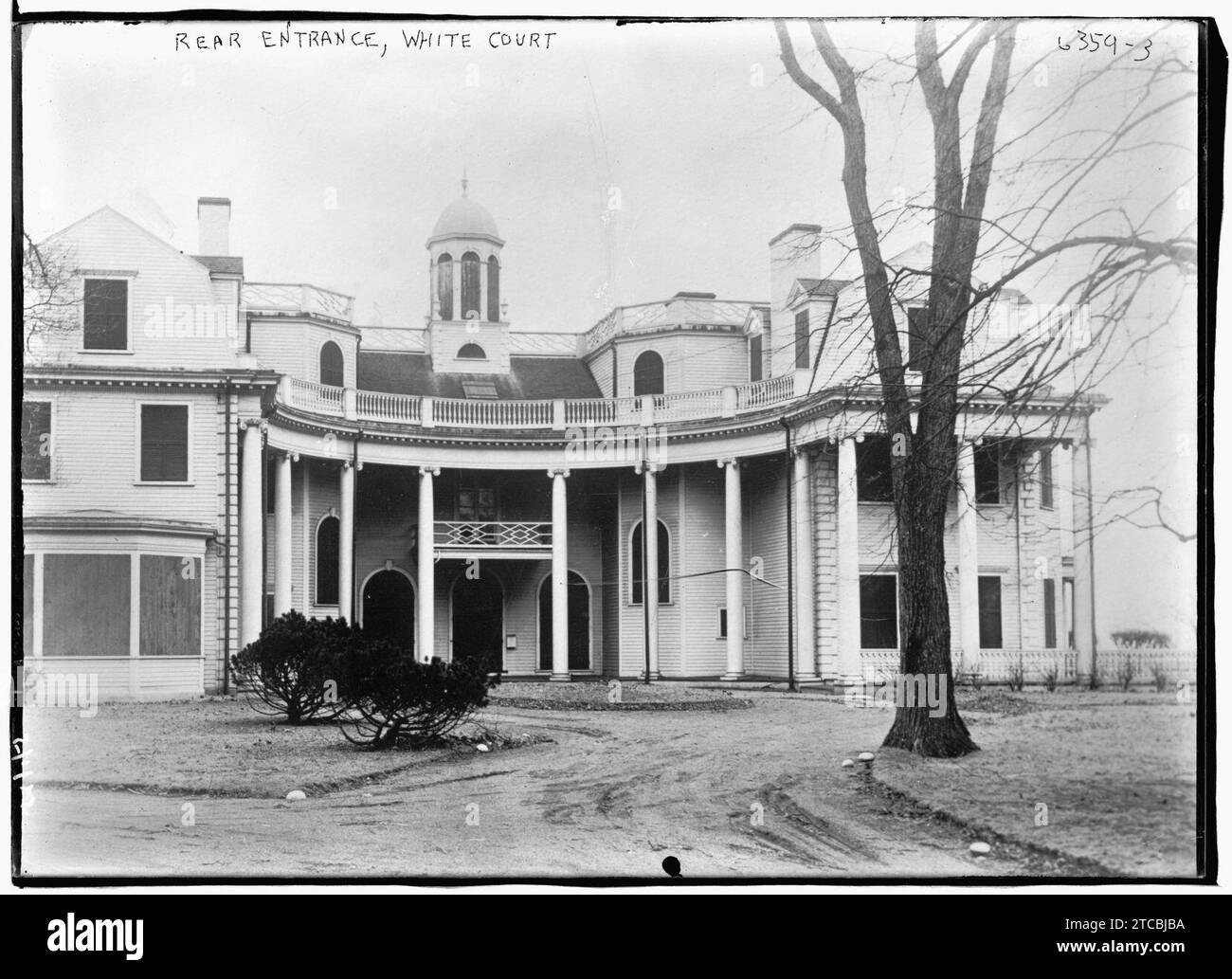 White Court rear entrance Stock Photo - Alamy