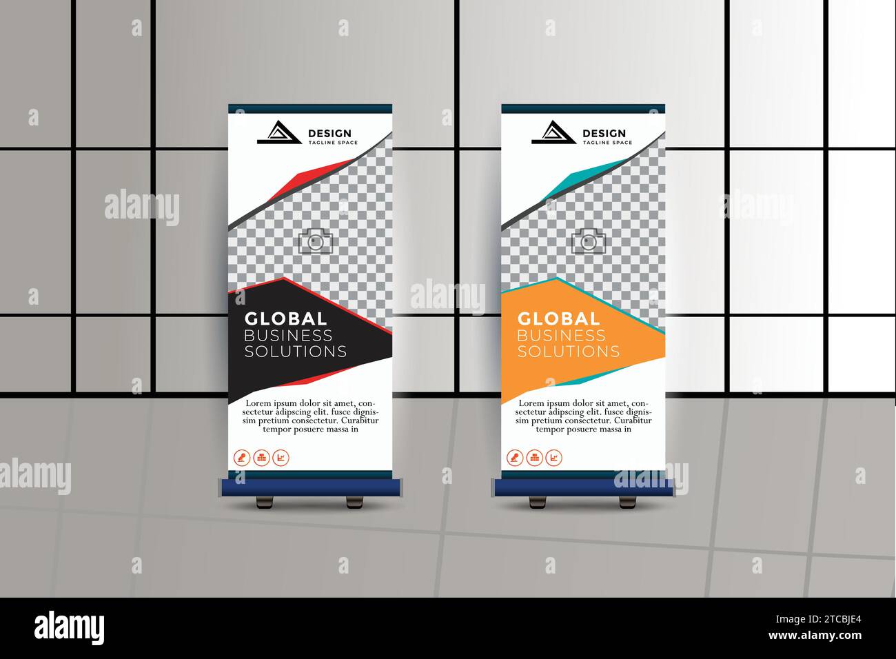 Professional roll up banner hi-res stock photography and images - Alamy