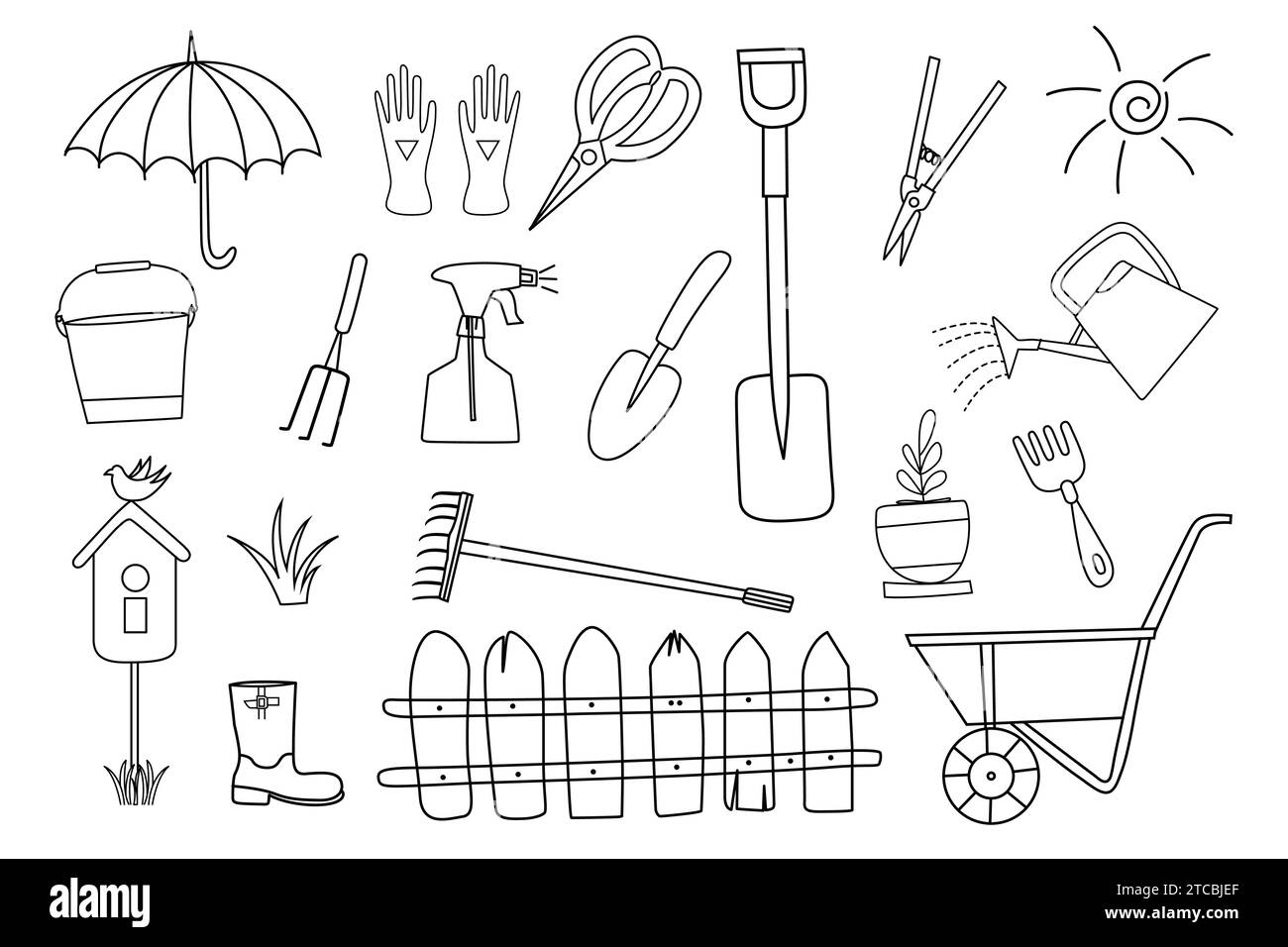 vector black and white farm icons Stock Vector Image & Art - Alamy