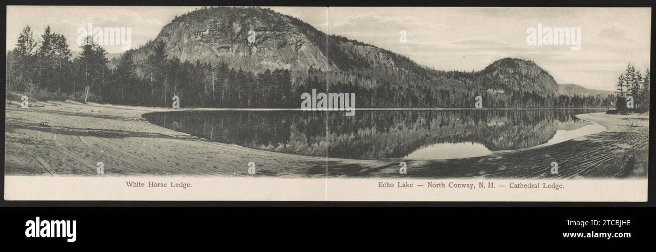 White Horse Ledge. Echo Lake, North Conway, N.H., Cathedral Ledge Stock ...