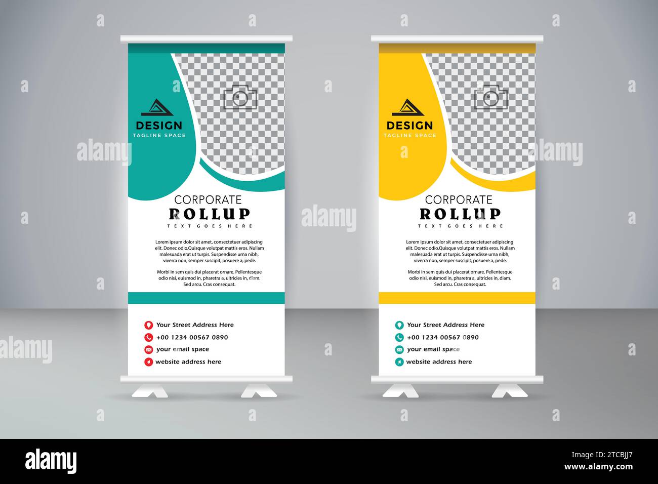 Modern roll up business banner template Stock Vector Image & Art - Alamy