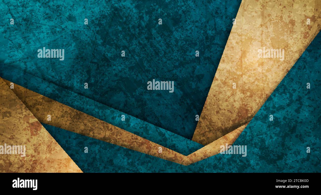 Dark blue and brown abstract grunge corporate material background ...
