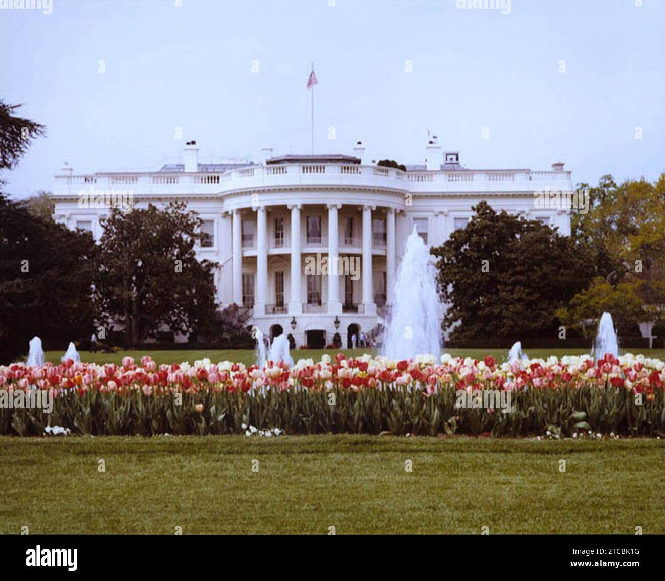 White House South Portico Stock Photo - Alamy