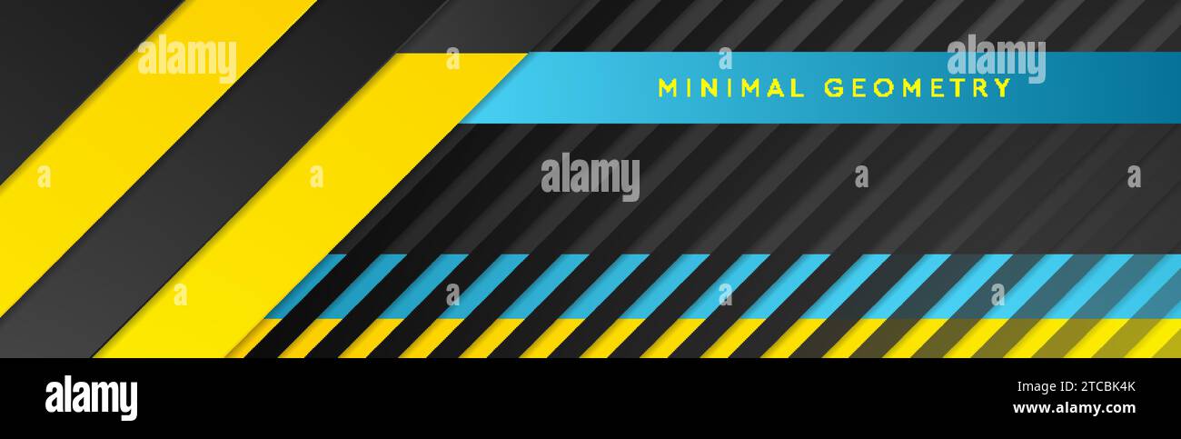 Abstract colorful hi-tech geometric minimal background. Vector banner ...
