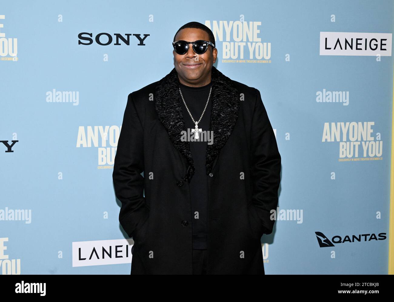 Keenan Thompson attends the premiere of "Anyone But You" at AMC Lincoln ...