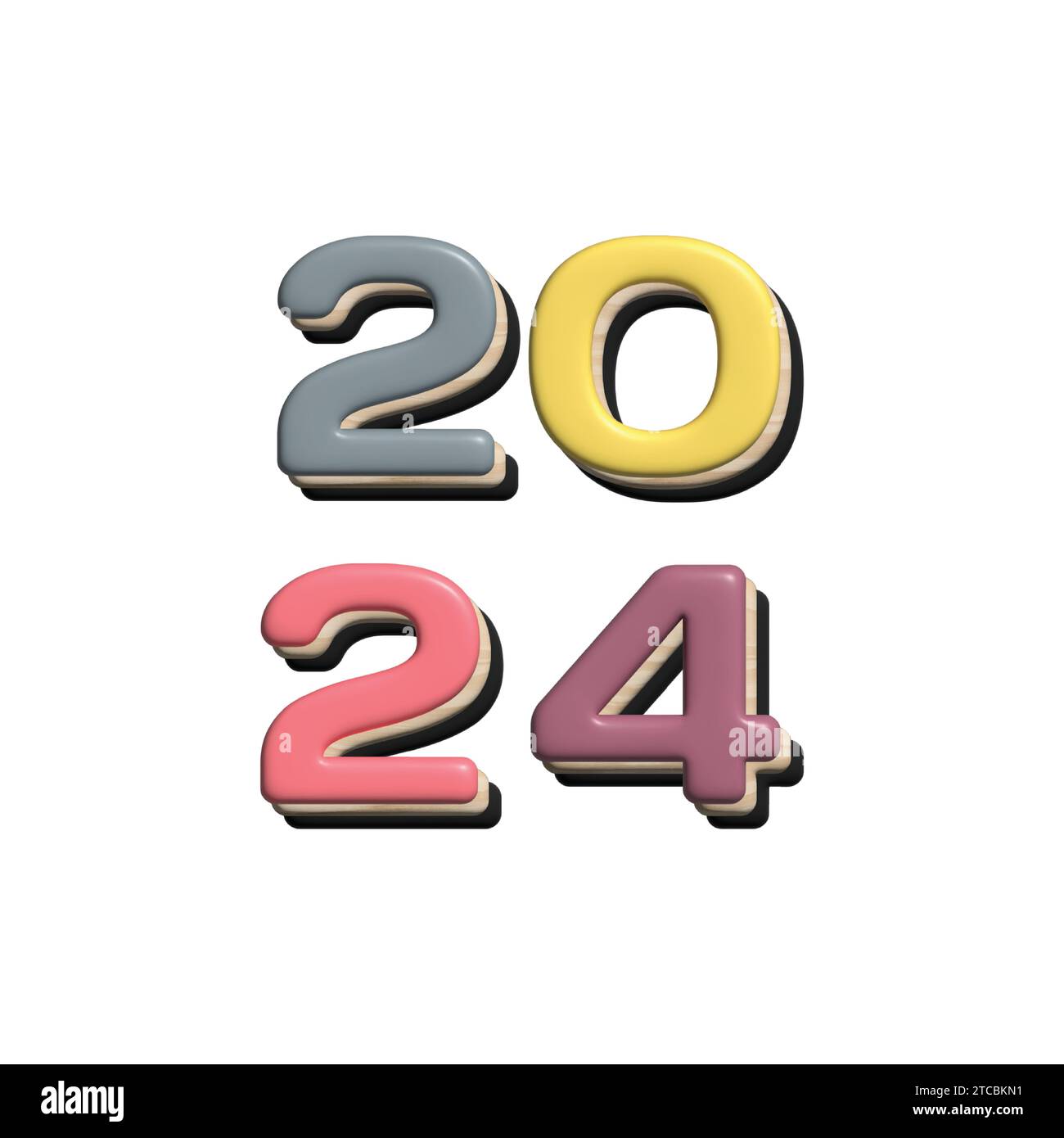 2024 font number Stock Vector Images - Alamy