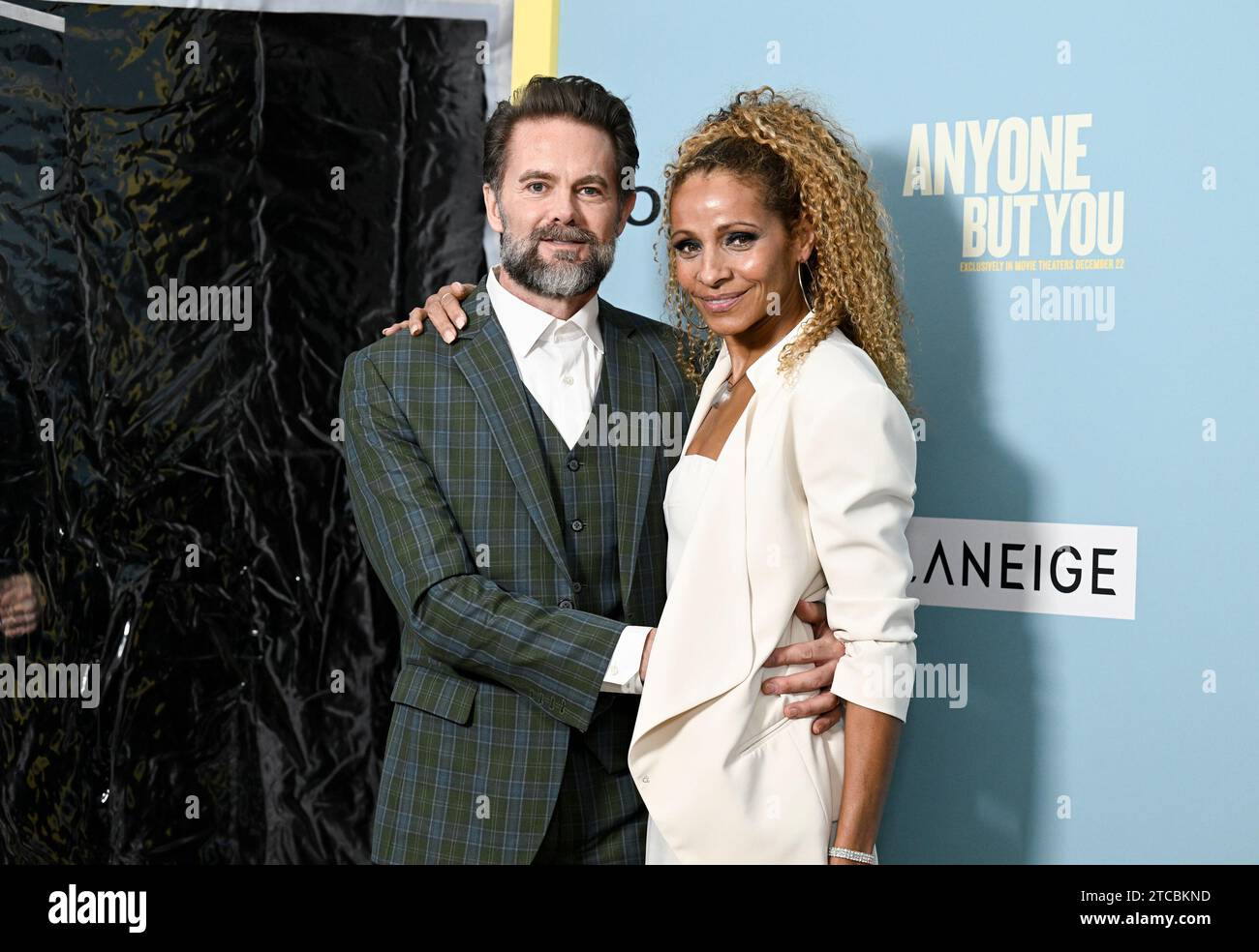 Garret Dillahunt, left, and wife Michelle Hurd attend the premiere of ...
