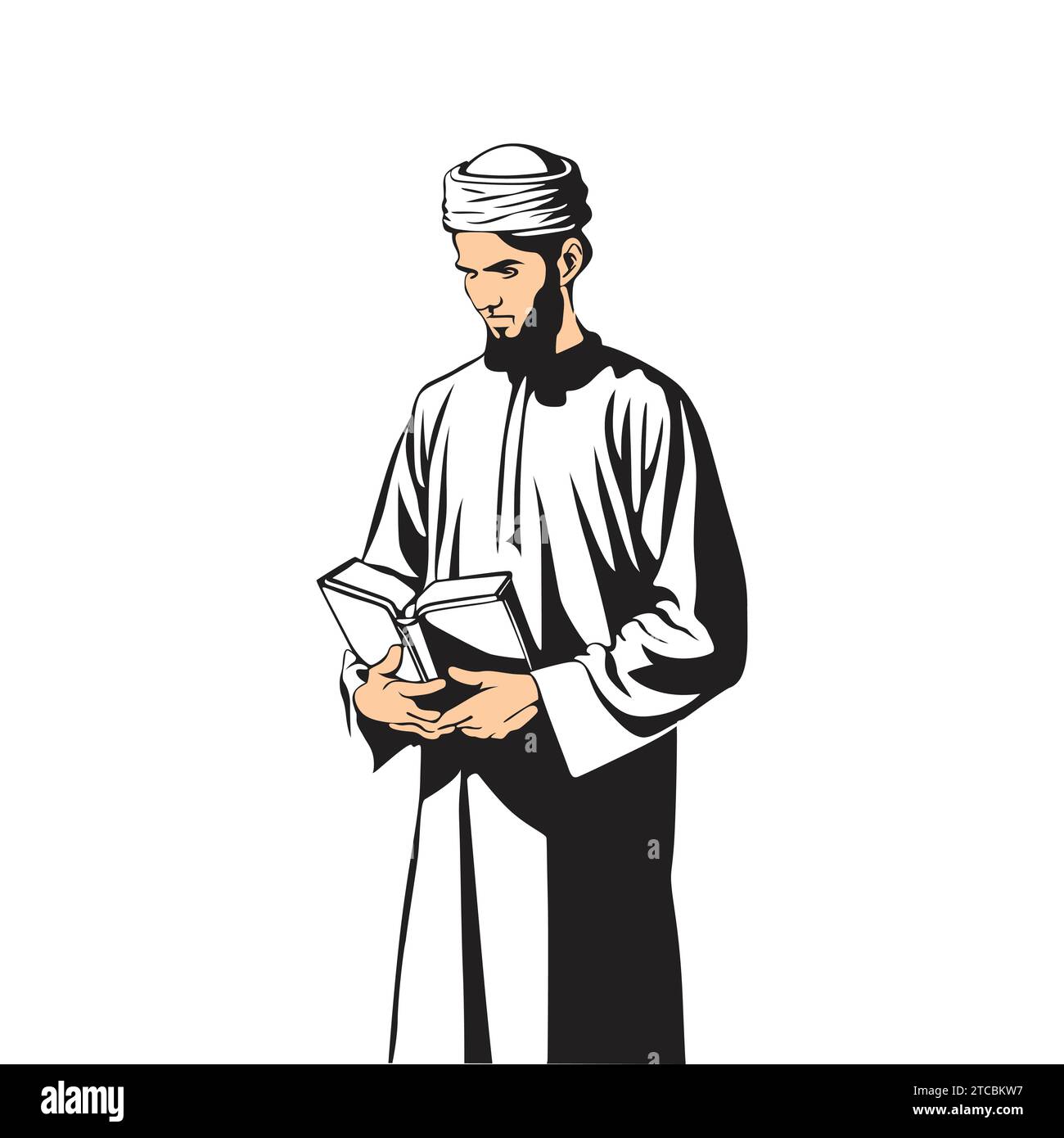 Young female reading book Stock Vector Images - Alamy