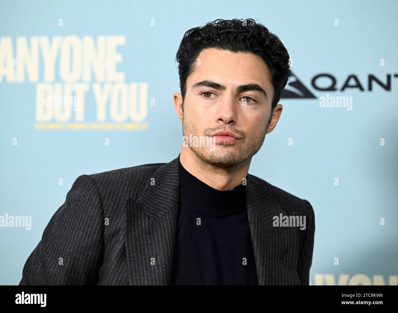 Darren Barnet attends the premiere of "Anyone But You" at AMC Lincoln ...