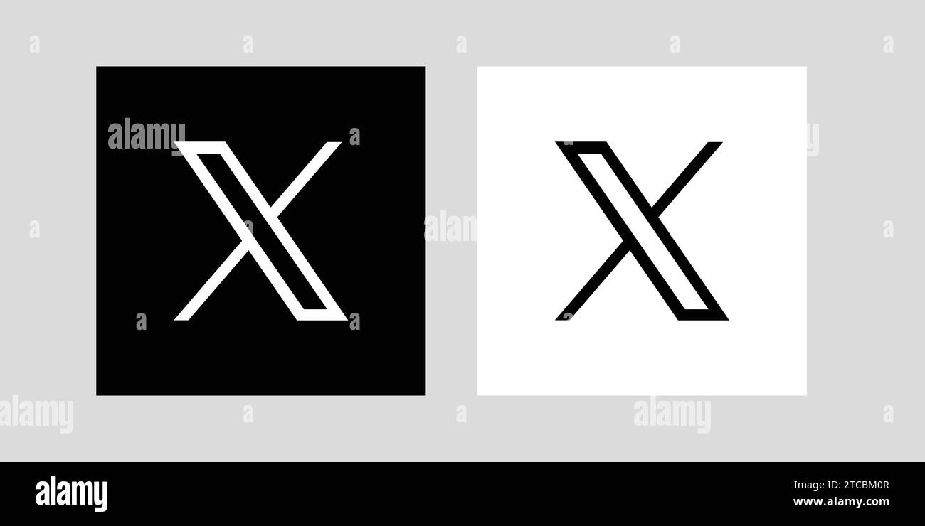 Vector twitter new logo white and background Stock Vector Image & Art ...