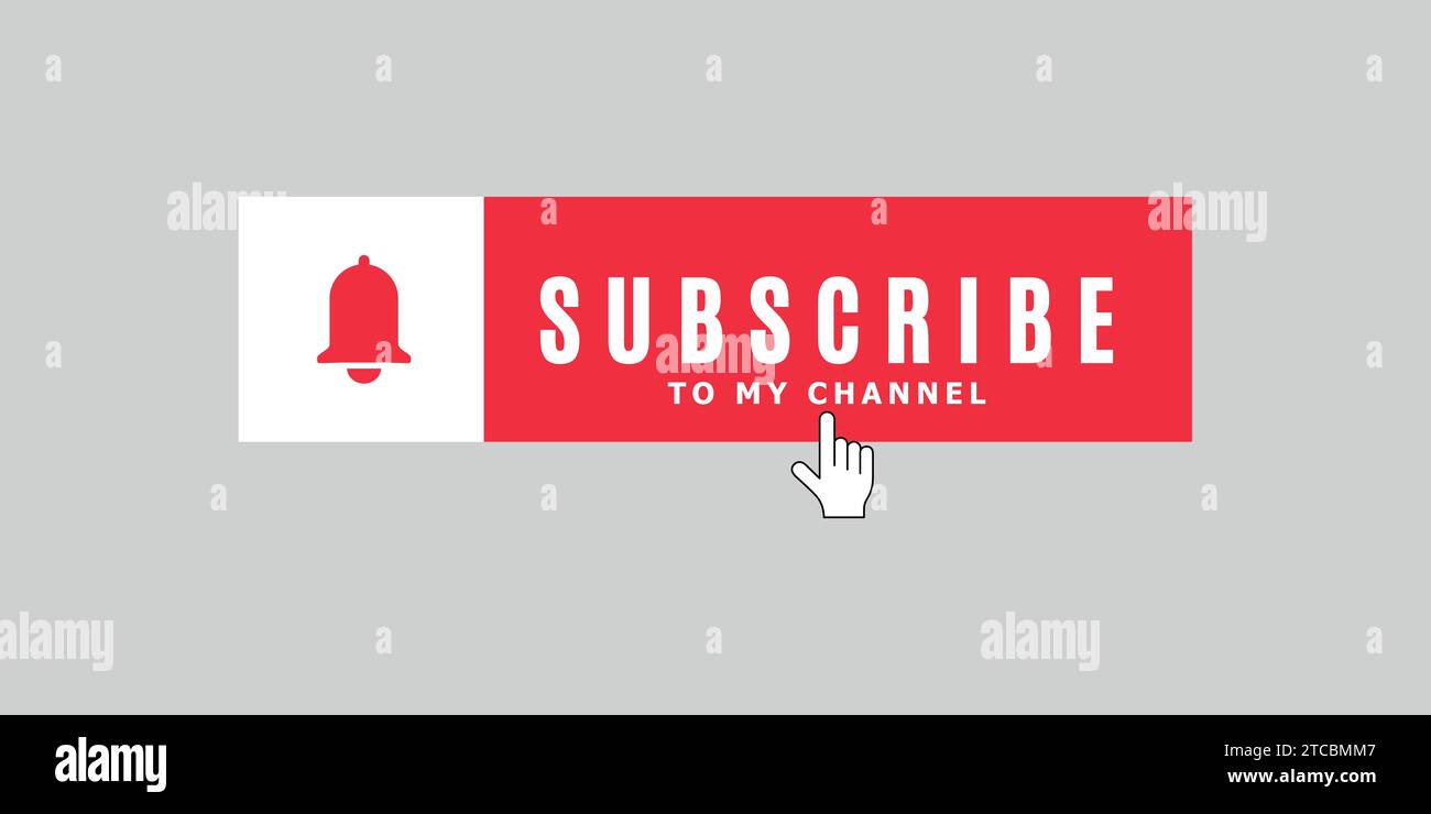 Youtube subscribe button Stock Vector Images - Alamy