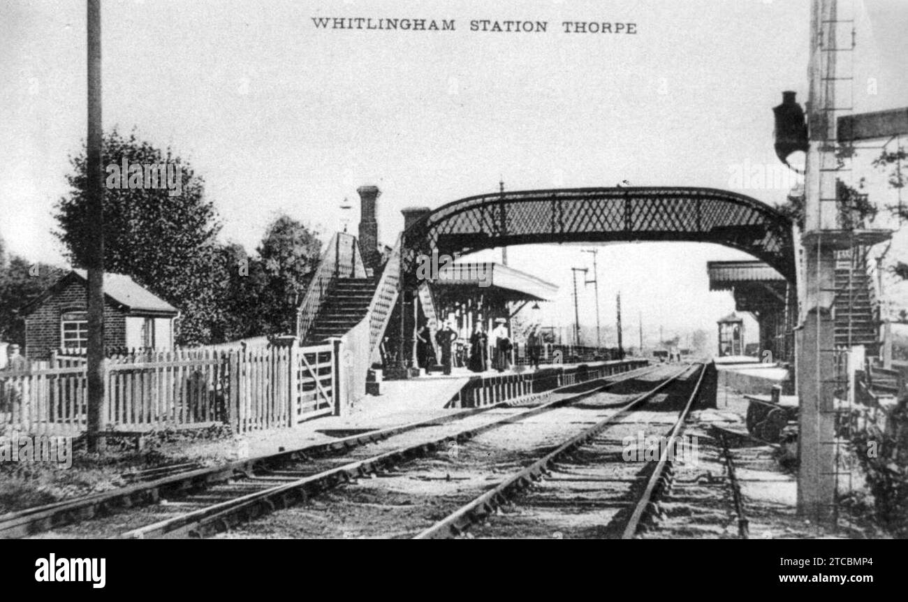Whitlingham railway station Stock Photo - Alamy