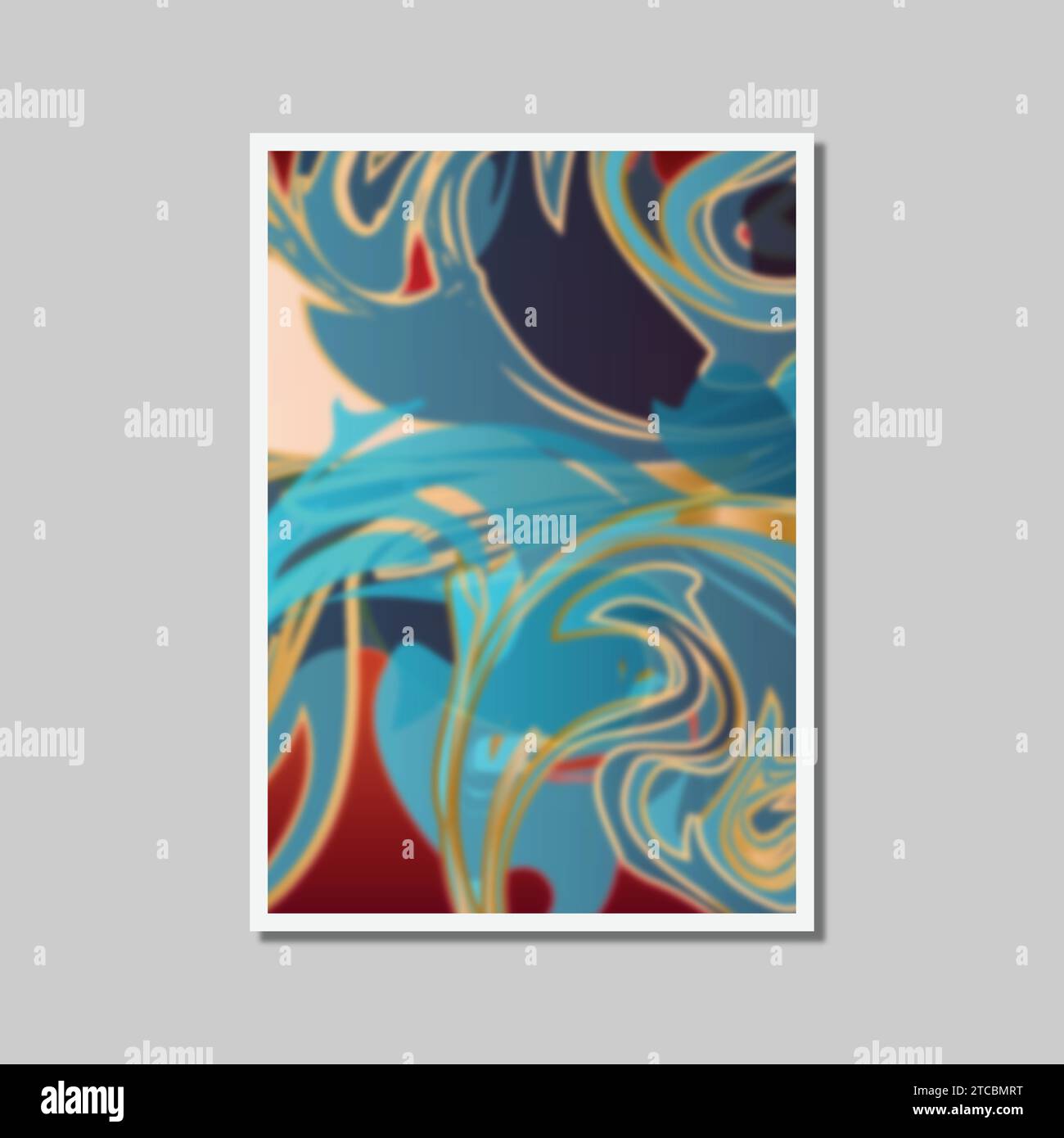 Abstract fluid acrylic painting Stock Vector Images - Alamy