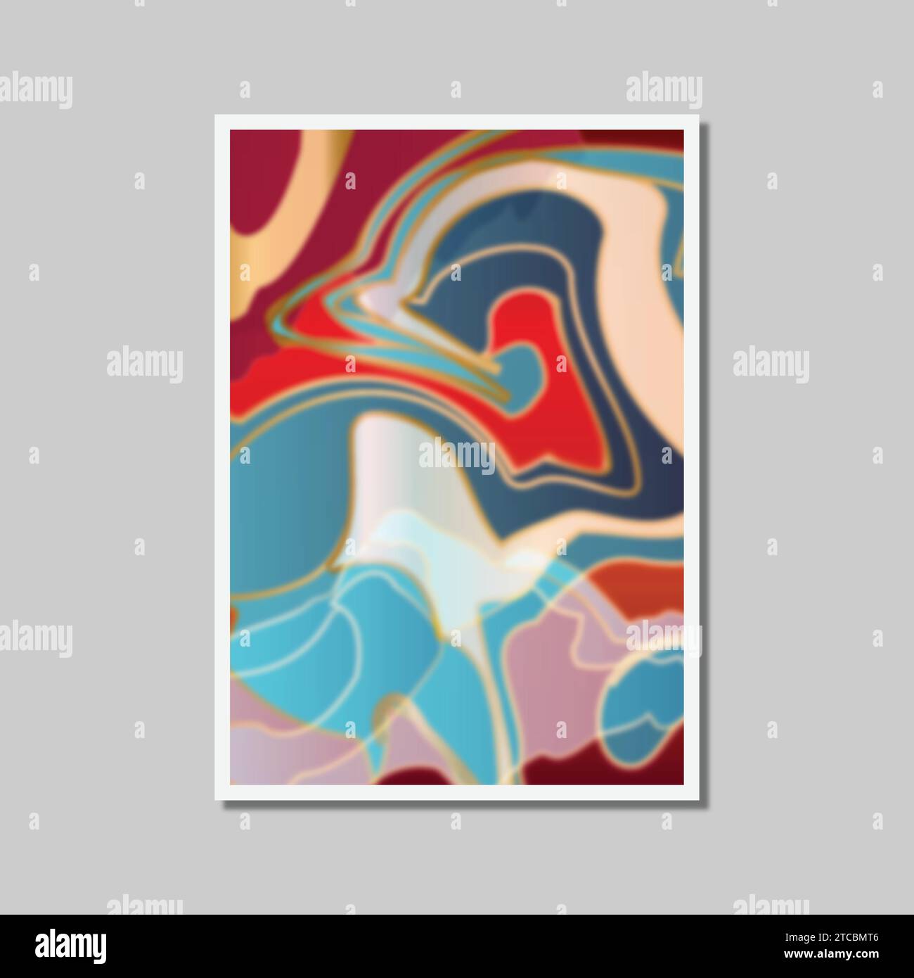 Acrylic painting poster design marble texture concept Stock Vector ...