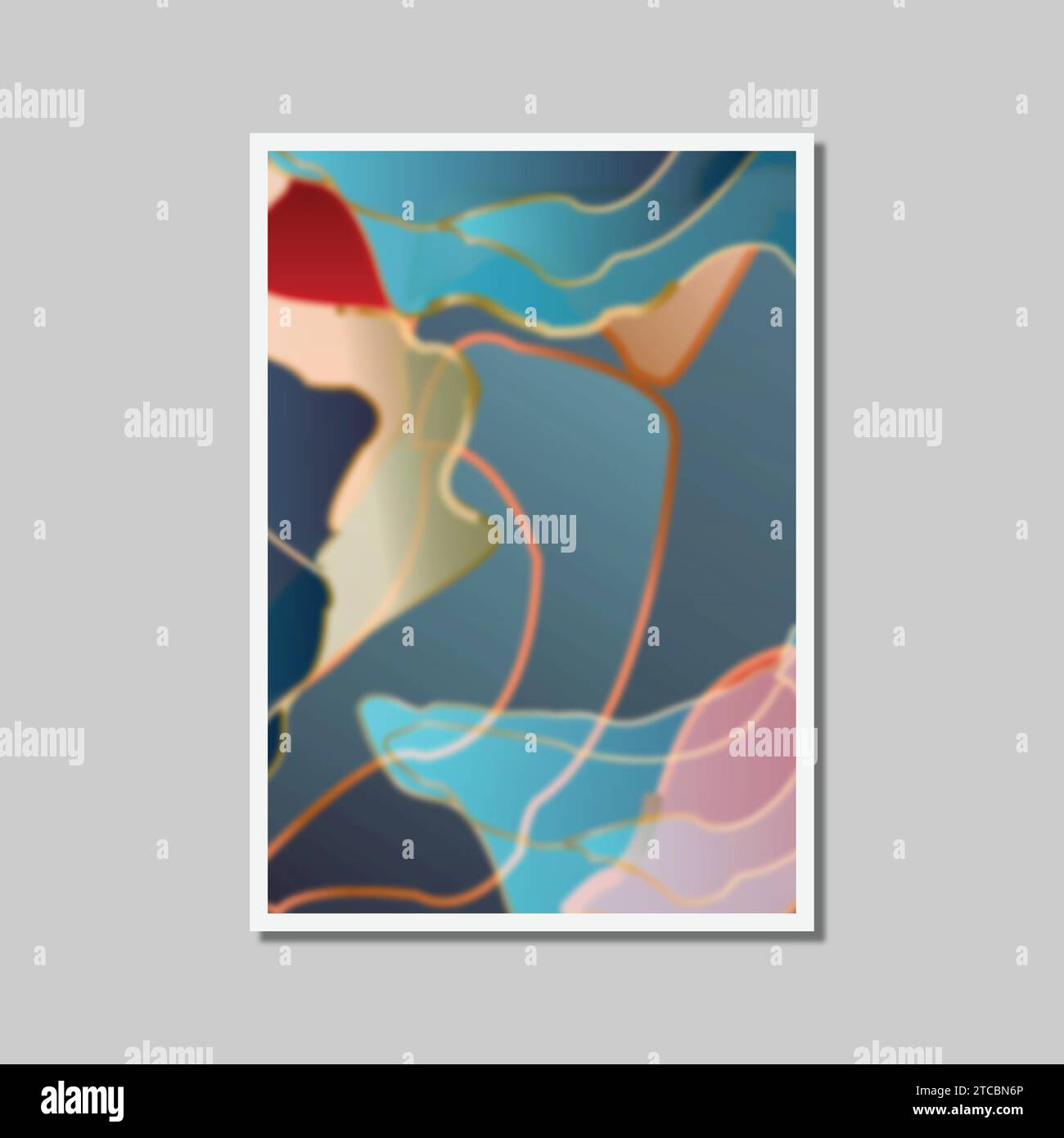 Acrylic painting poster design marble texture template Stock Vector ...