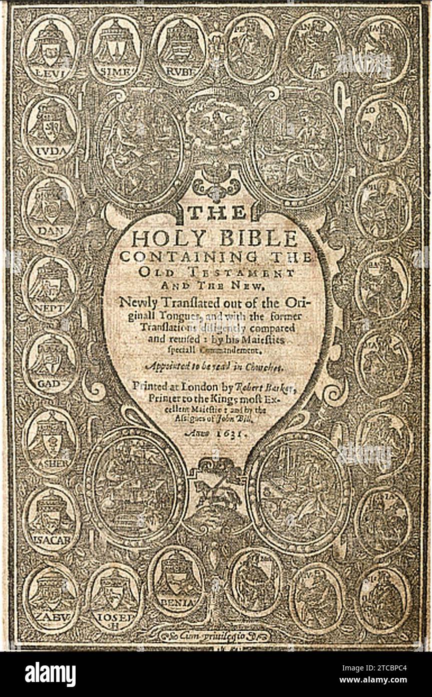 Wicked Bible Title Page Stock Photo - Alamy