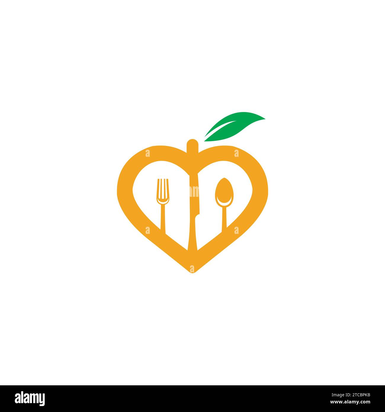 Love Food Logo Simple Design. Restaurant Food Icon Stock Vector Image ...