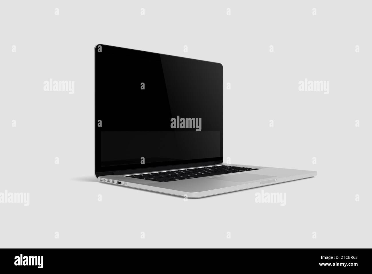 Devices set with blank screen saver isolated on grey background 3D ...