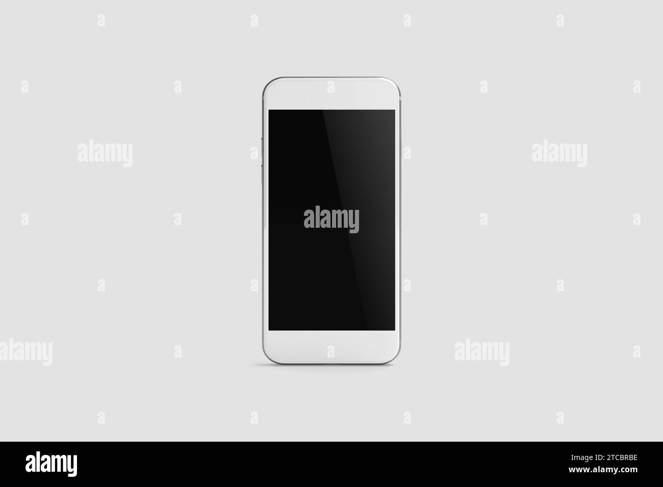 Devices set with blank screen saver isolated on grey background 3D ...