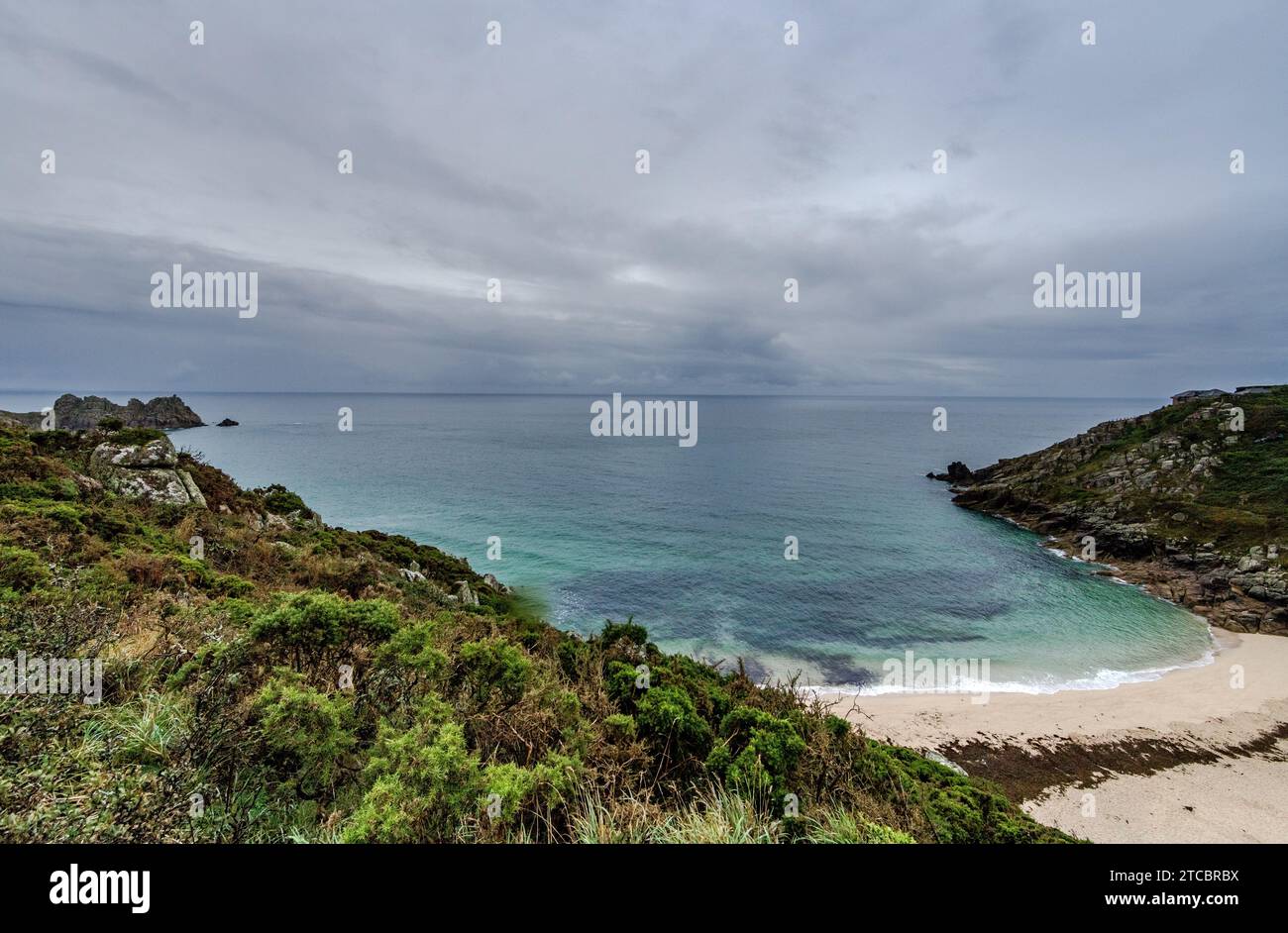 Cornwall coast line Stock Photo - Alamy