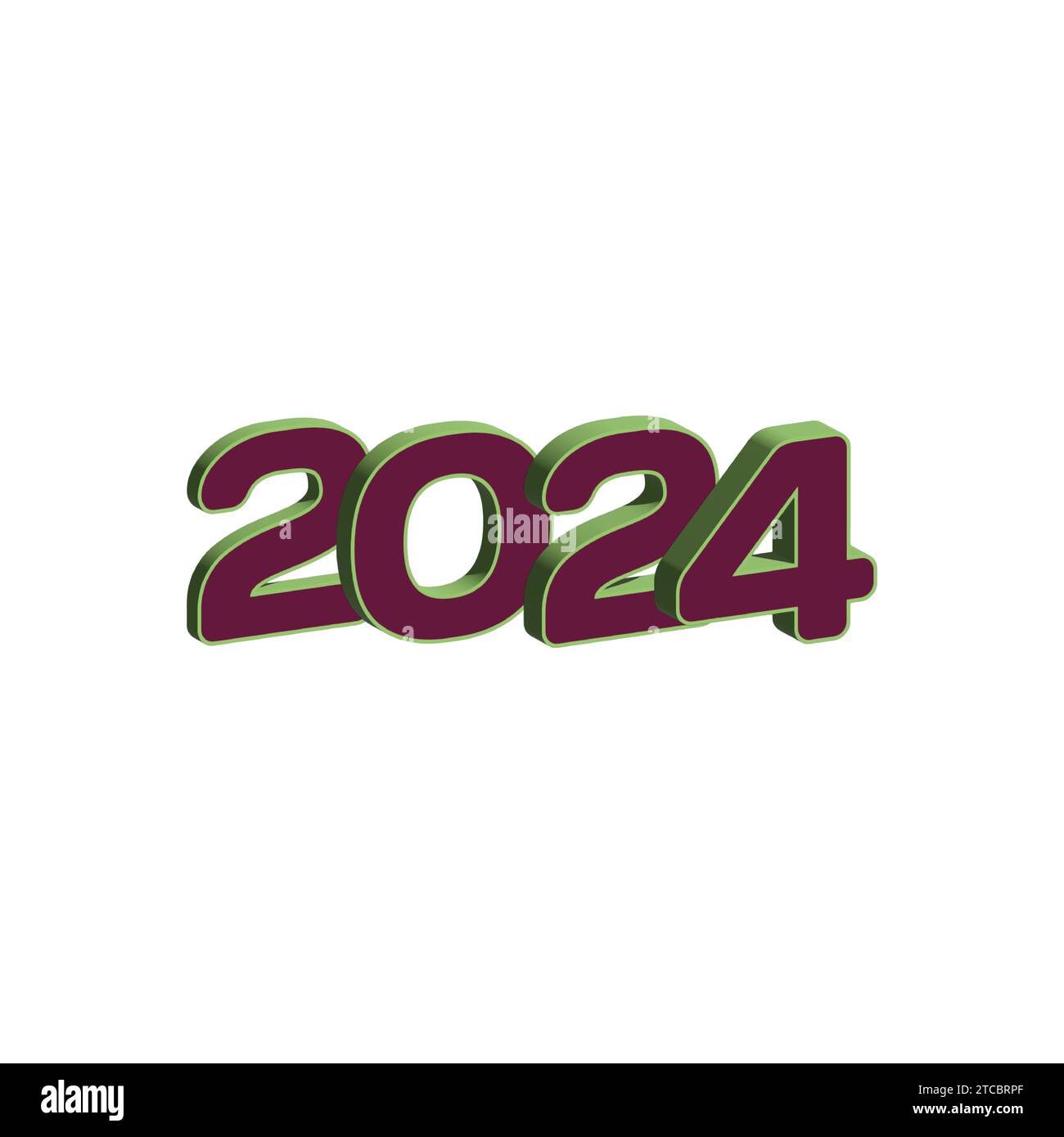 Vector number design 2024 Stock Vector Images - Alamy