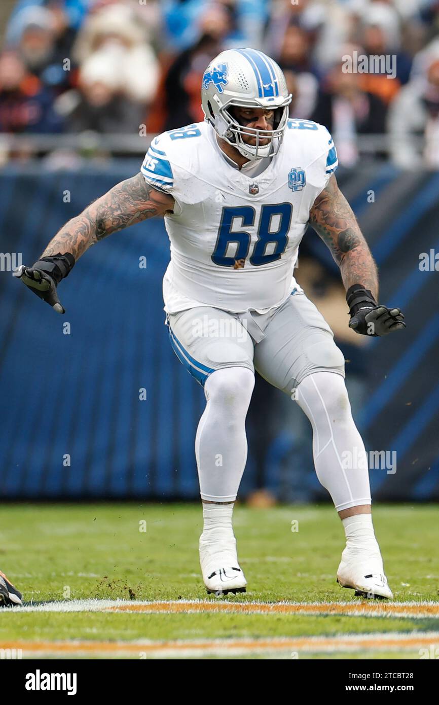 Detroit Lions offensive tackle Taylor Decker (68) blocks against the ...