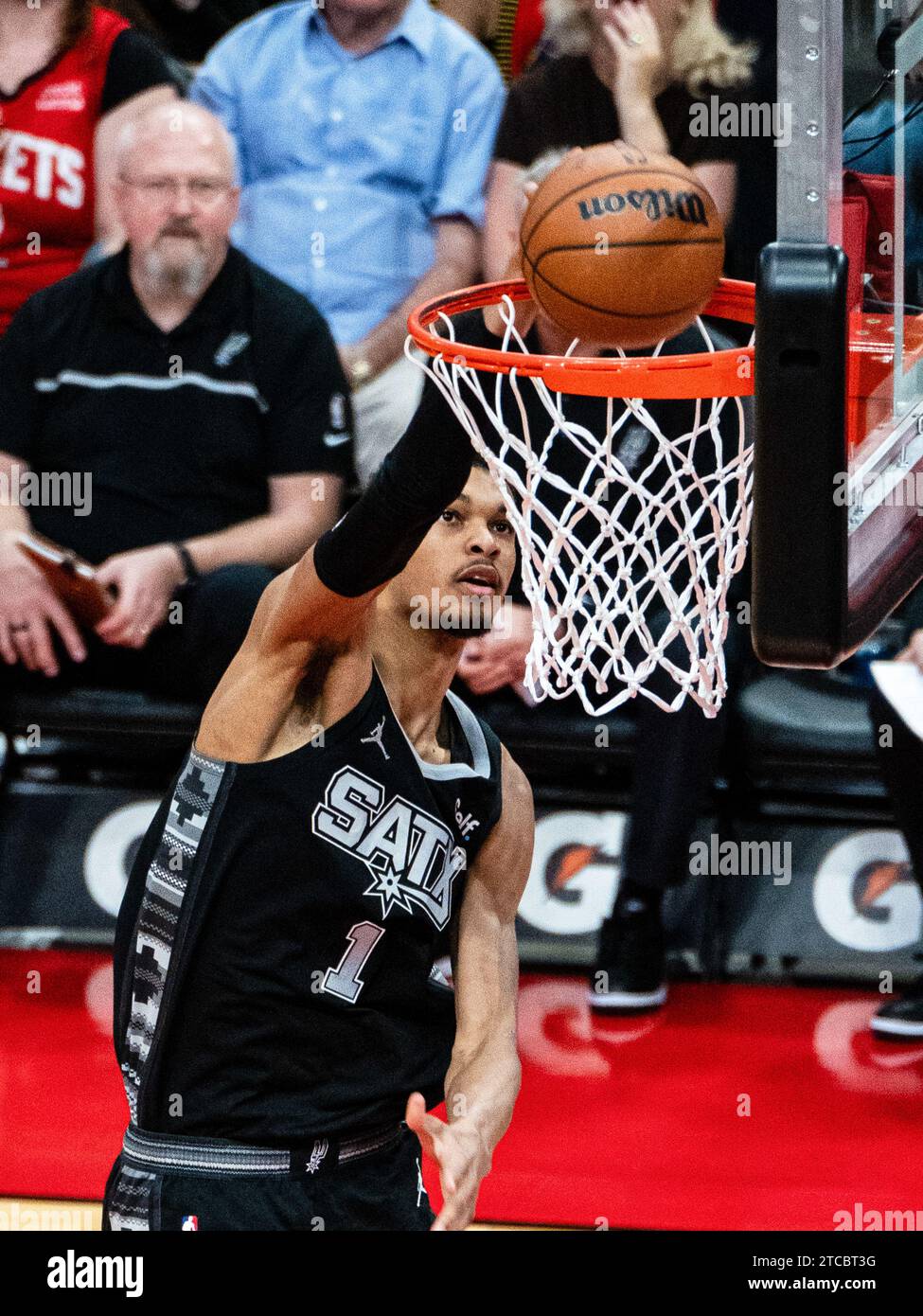 Houston, USA. 11th Dec, 2023. Victor Wembanyama of San Antonio Spurs ...