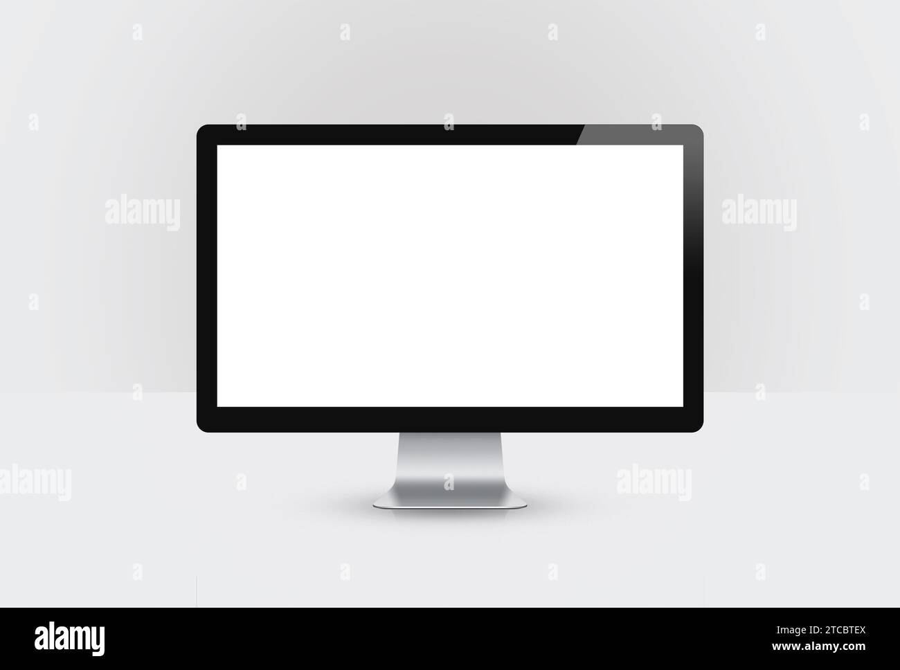 Devices Responsive set with blank screen saver isolated on grey ...