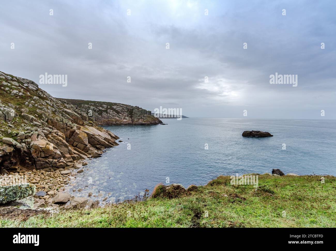 Cornwall coast line Stock Photo - Alamy