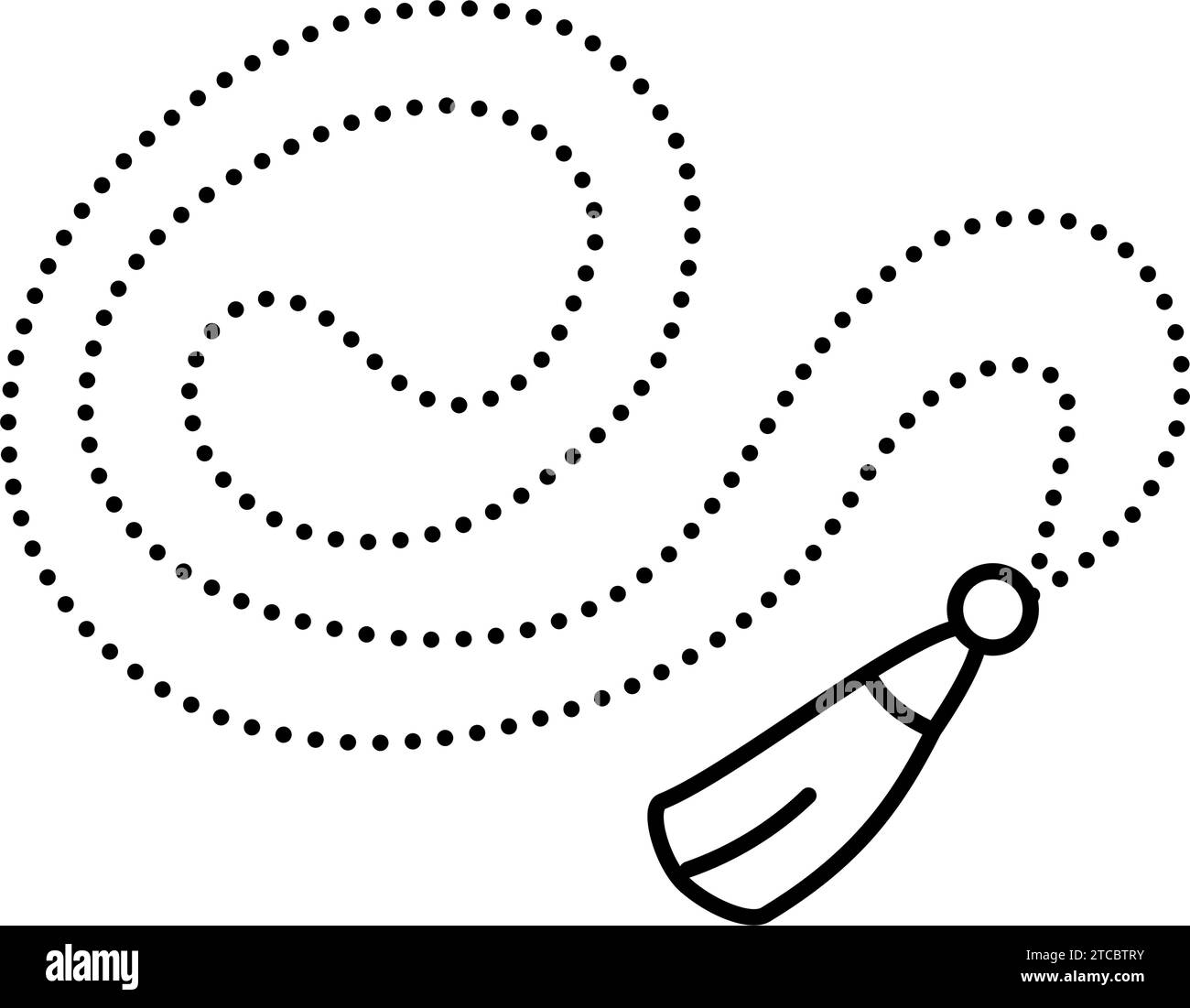 prayer beads mala buddhism line icon vector illustration Stock Vector ...