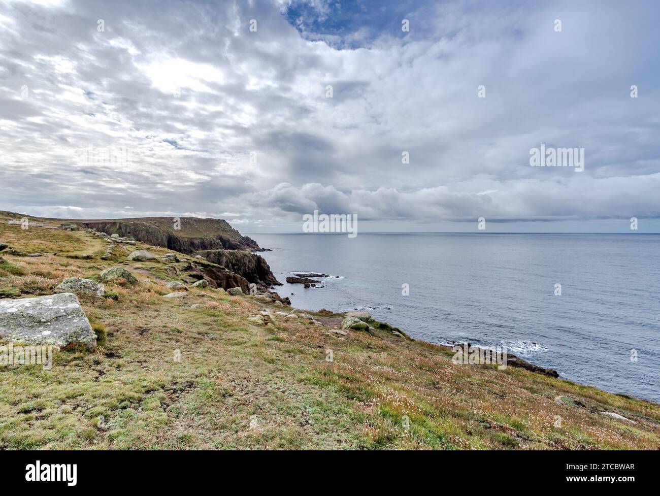 Cornwall coast line Stock Photo - Alamy