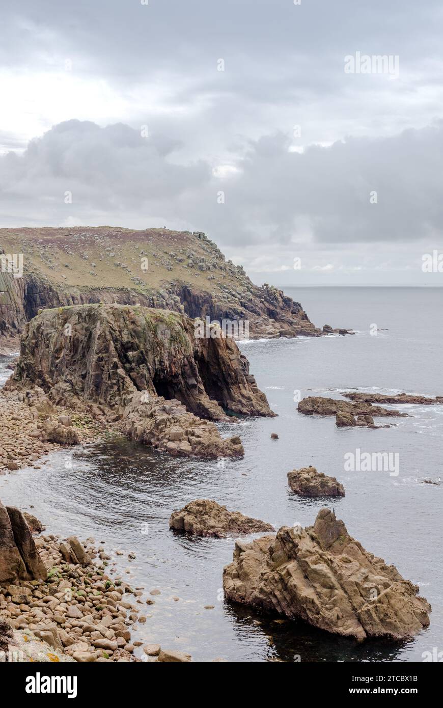Cornwall coast line Stock Photo - Alamy