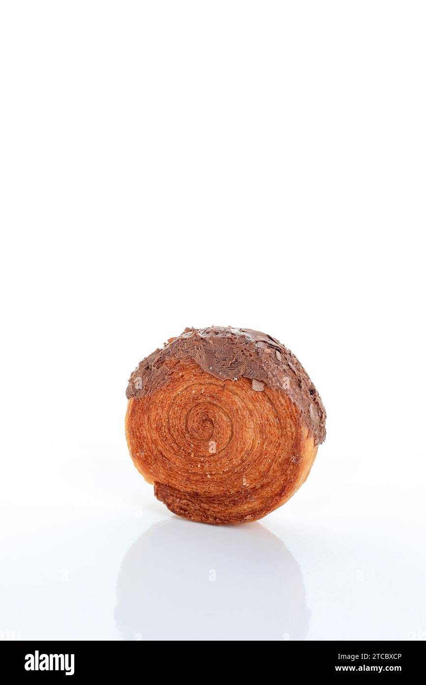 Cromboloni, Croissant Bomboloni. Round New York Roll with Chocolate ...
