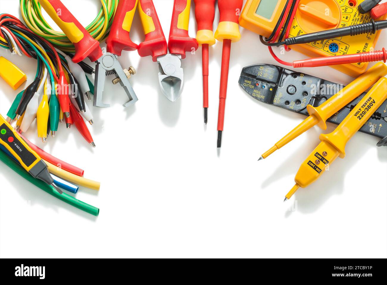 Electrical tools Pliers Wire stripper Tester Multitester Screwdriver ...