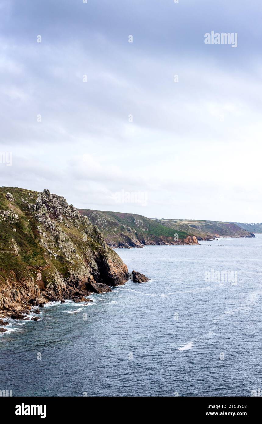 Cornwall coast line Stock Photo - Alamy