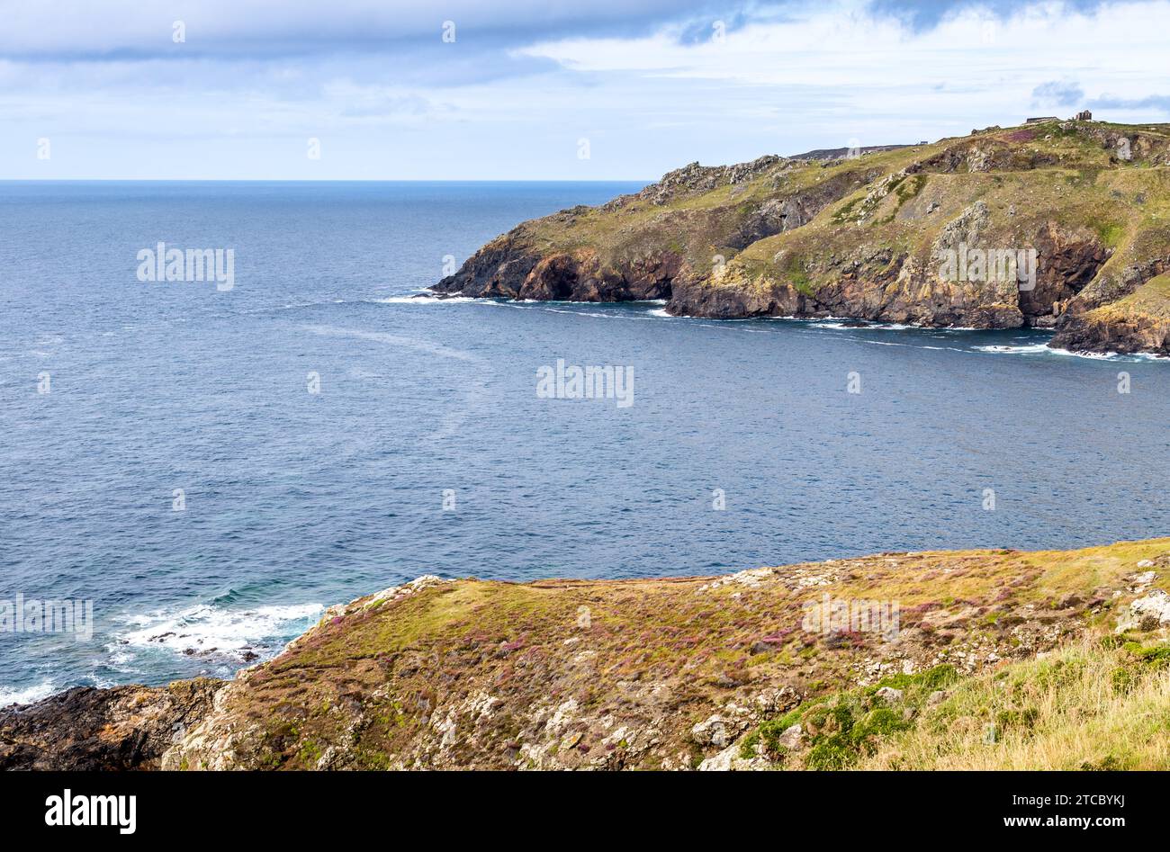 Cornwall coast line Stock Photo - Alamy