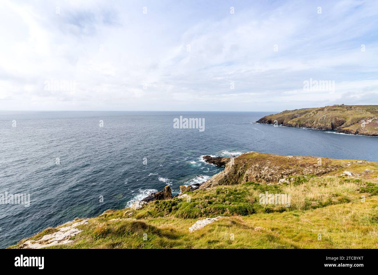 Cornwall coast line Stock Photo - Alamy