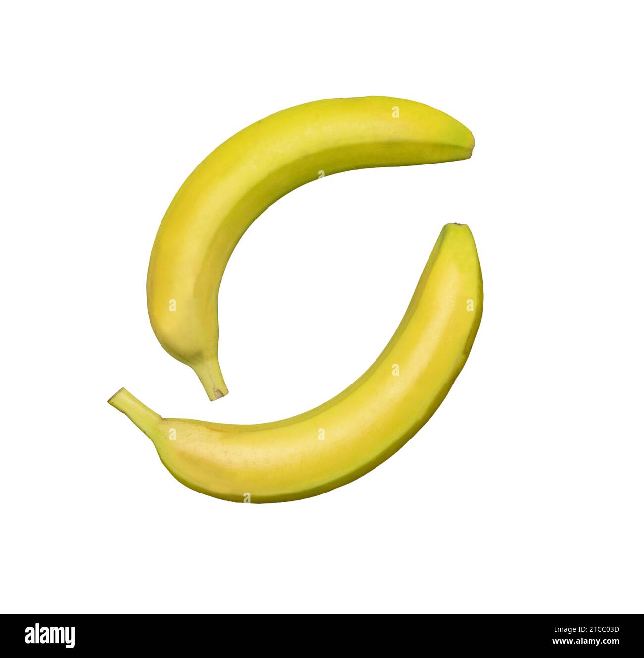two bananas on a transparent background Stock Photo - Alamy