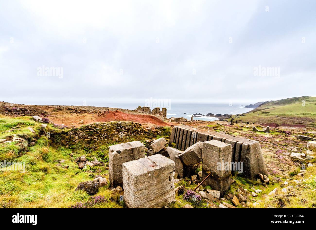 Cornwall coast line Stock Photo - Alamy