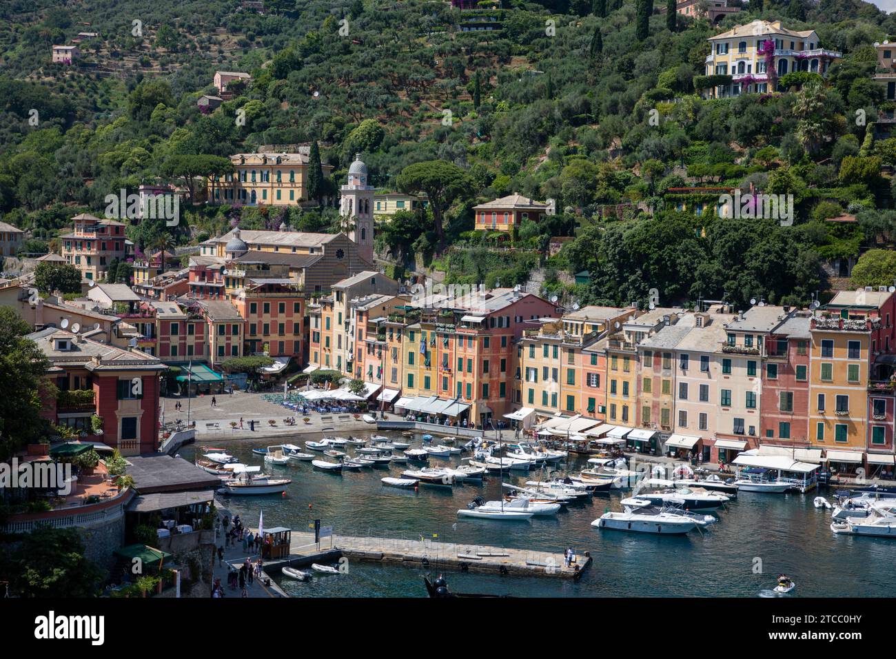 Portofino, Italy - 10 06 2023 : Portofino luxury village harbor ...